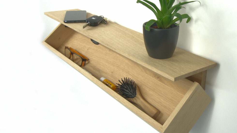 LOKI wandconsole / zwevend schap - RHOOTZ | back to wood